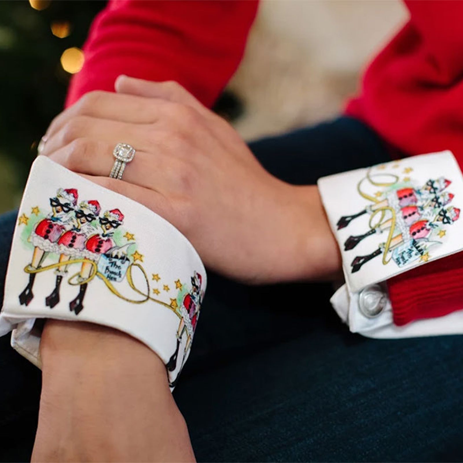 French Hens French Cuffs | Holiday Collection | Beyond Cuffs